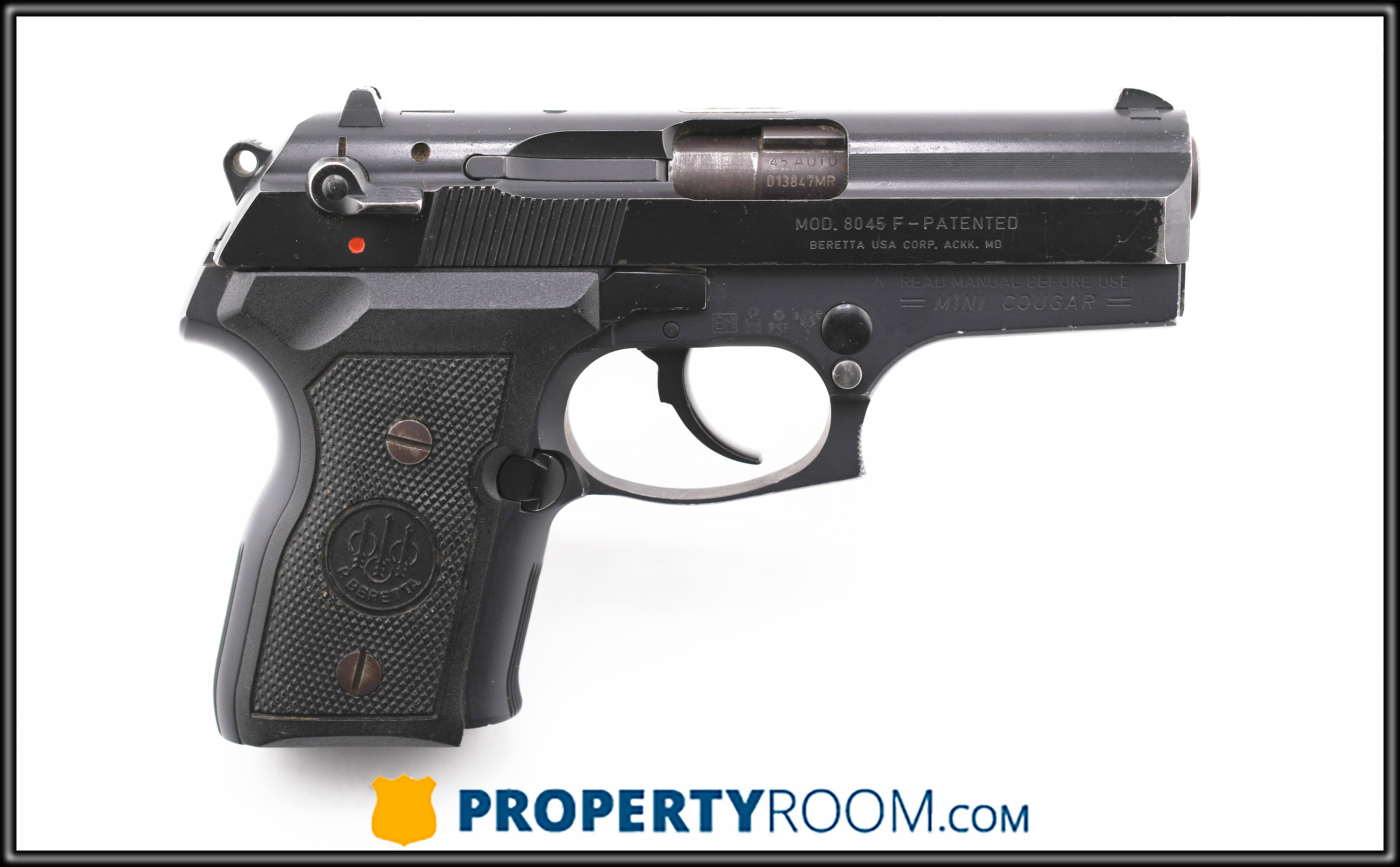BERETTA 8045 F MINI COUGAR 45 ACP (Auction ID: 19180921, End Time : Jan ...
